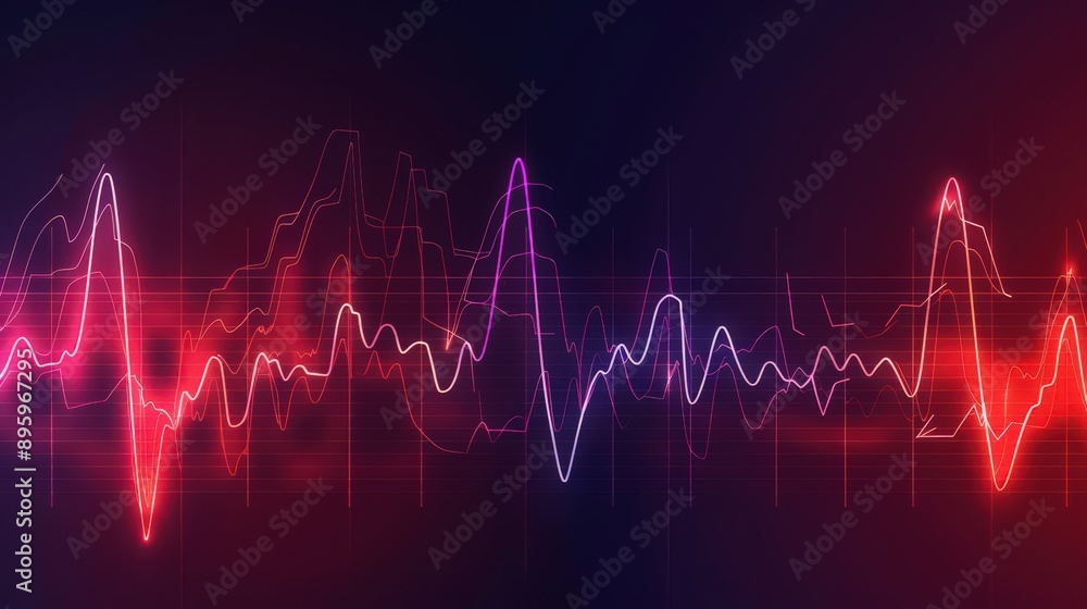 Diagram of an ECG reading, explaining the different waves and what they ...