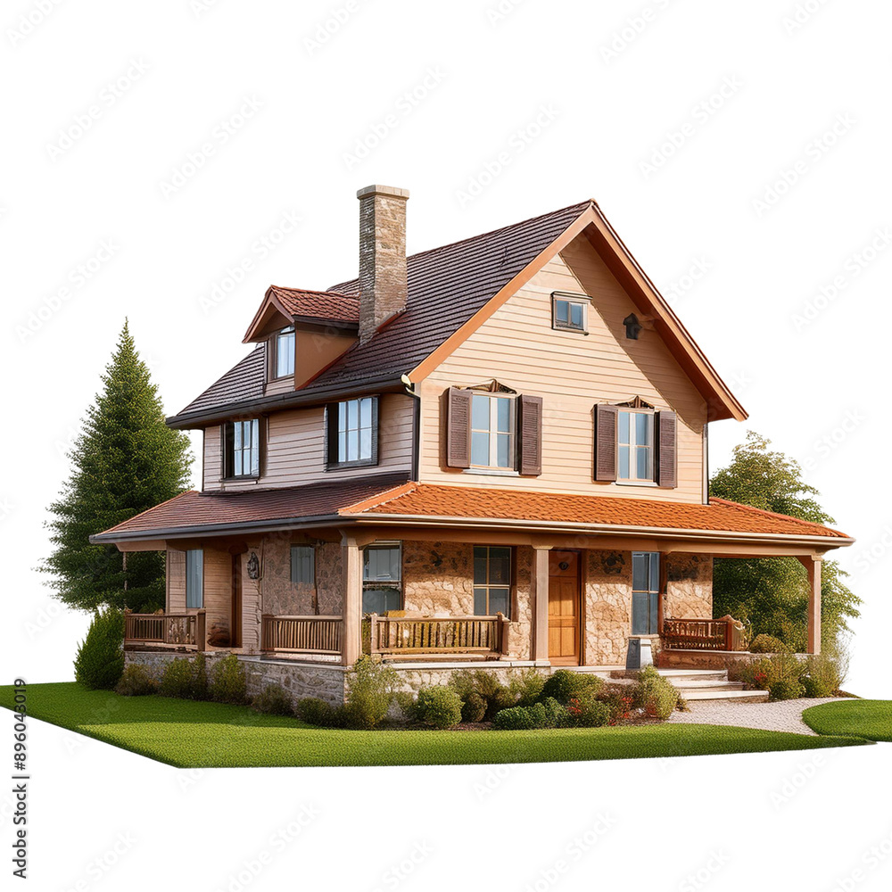 Foto de Realistic 3D Home PNG - High-Resolution Transparent Background ...