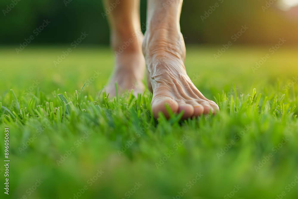 Elderly society or aging society, having a healthy body and happy ...