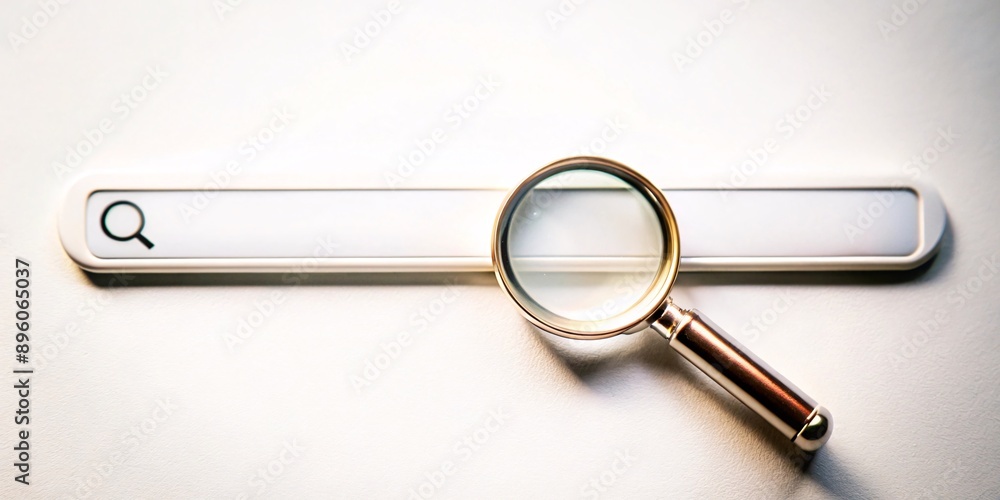 Minimalist Search Bar with Magnifying Glass. A sleek and minimalist ...