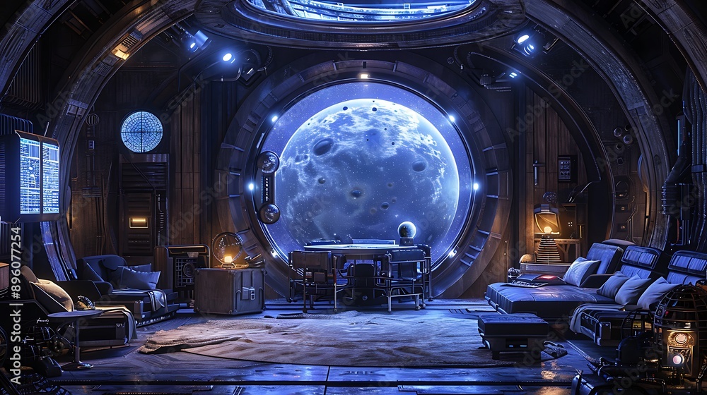 Space-themed haunted house, alien encounter simulation, Style By ...