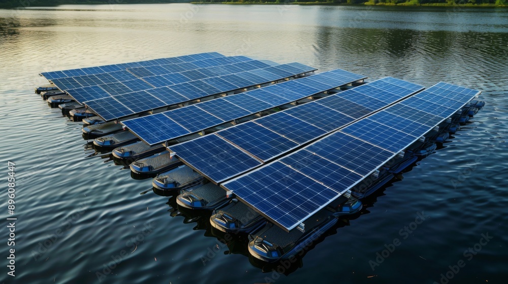 floating solar panels , solar panels on water , hydro solar power ...