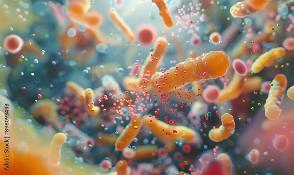 Microscopic view of bacteria colonies, revealing unseen microbial ...