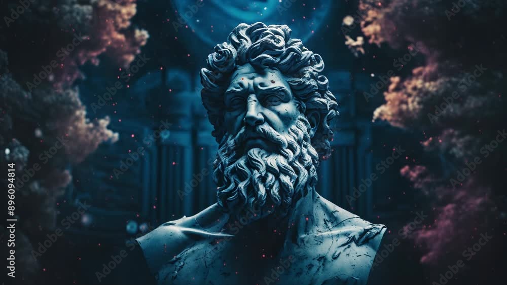 Stoicism concept, sculpture of a stoic, representing philosophy ...