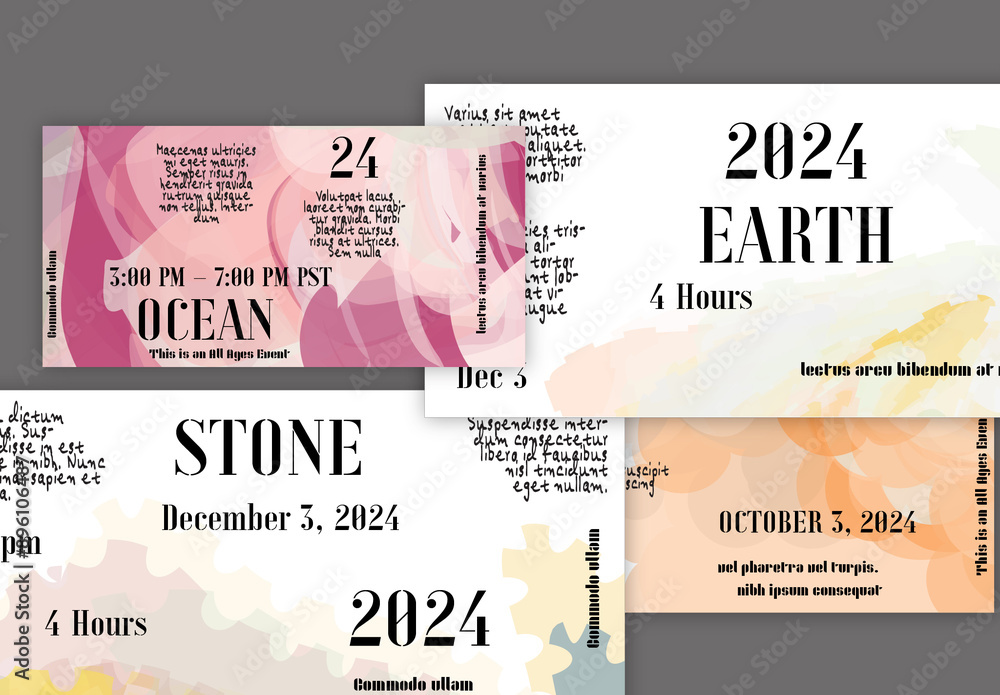 Web Banner With Transparent Overlapping Shapes Creating Vector ...