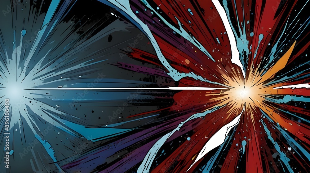 Dynamic Action: Graphic Novel Powerhouse Background,superhero comic ...