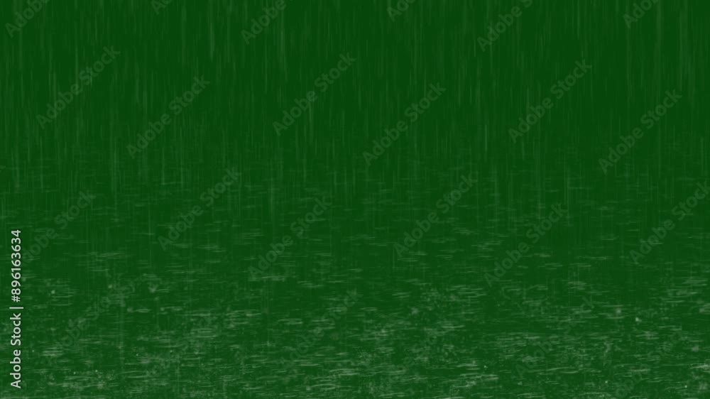 Realistic Rain Green Screen Enhance Your Videos, Easy editable green ...
