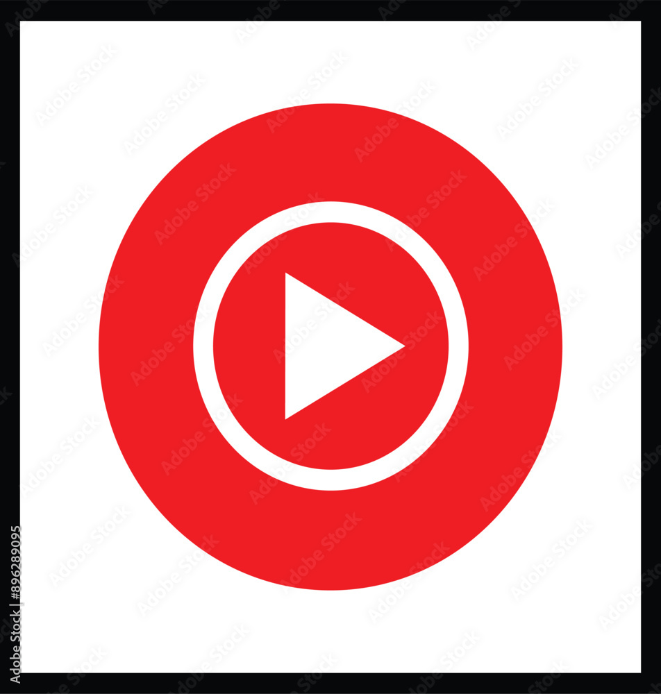 YouTube Music mobile app icon in flat line. logo Listen on youtube ...