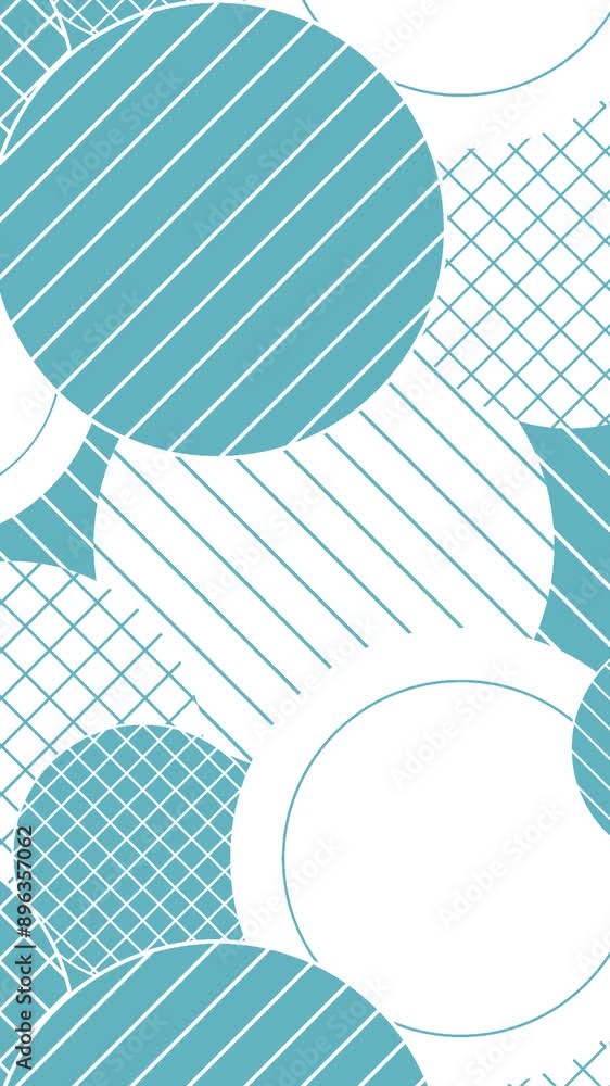 HD animated pattern of circles moving from left to right. Geometric ...