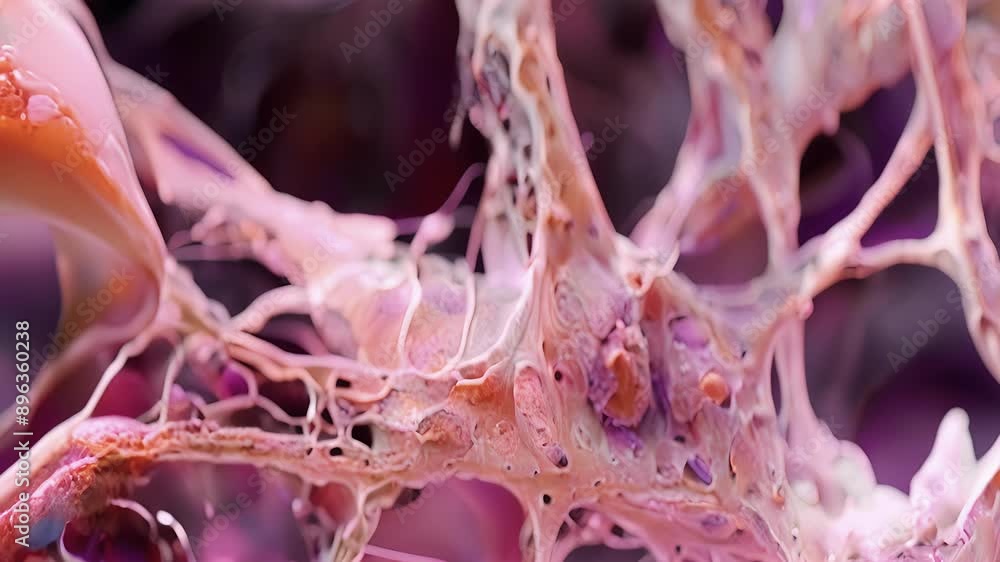 Branching muscle fibers with multiple nuclei characteristic of certain ...