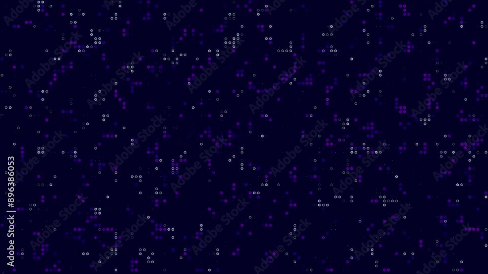 Futuristic Information Technology Background: High-Tech Binary Code Animation on a digital ...