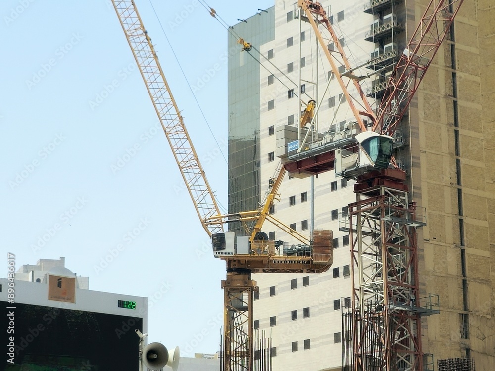 Mecca, Saudi Arabia, June 4 2024: A new building under construction ...