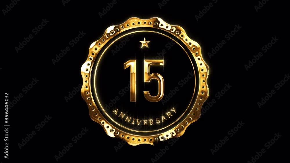 15th Anniversary Celebration. Happy 15 Years Anniversary Animation in ...