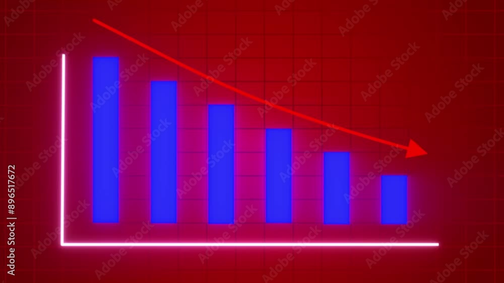 lost money, money lost, money loss, loss money, downward red arrow ...