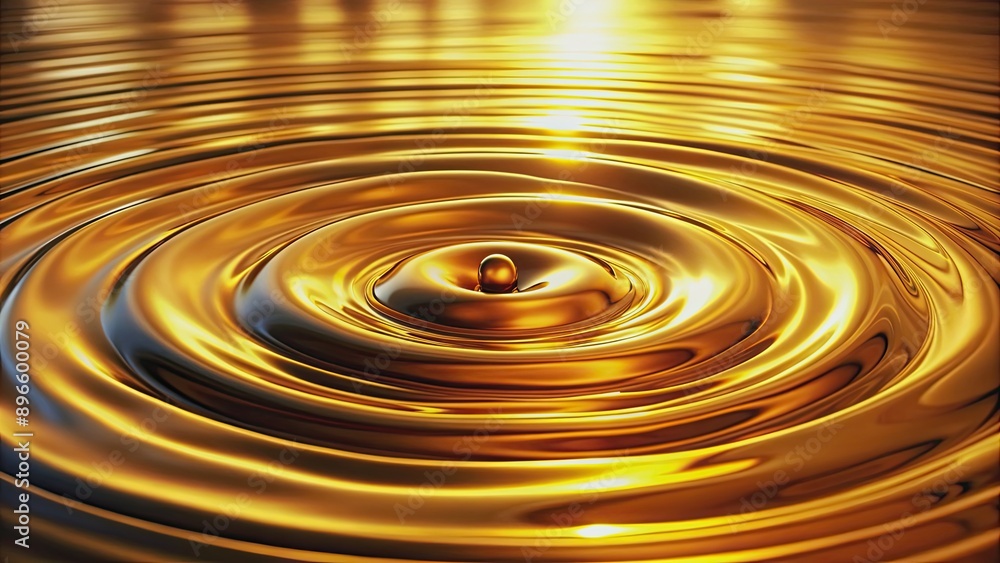 Stunning visual portrayal of ripple effect in molten gold pool , ripple ...
