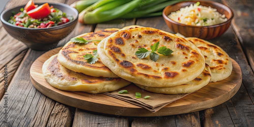 Authentic pupusas delight on background, authentic, pupusas, Central ...