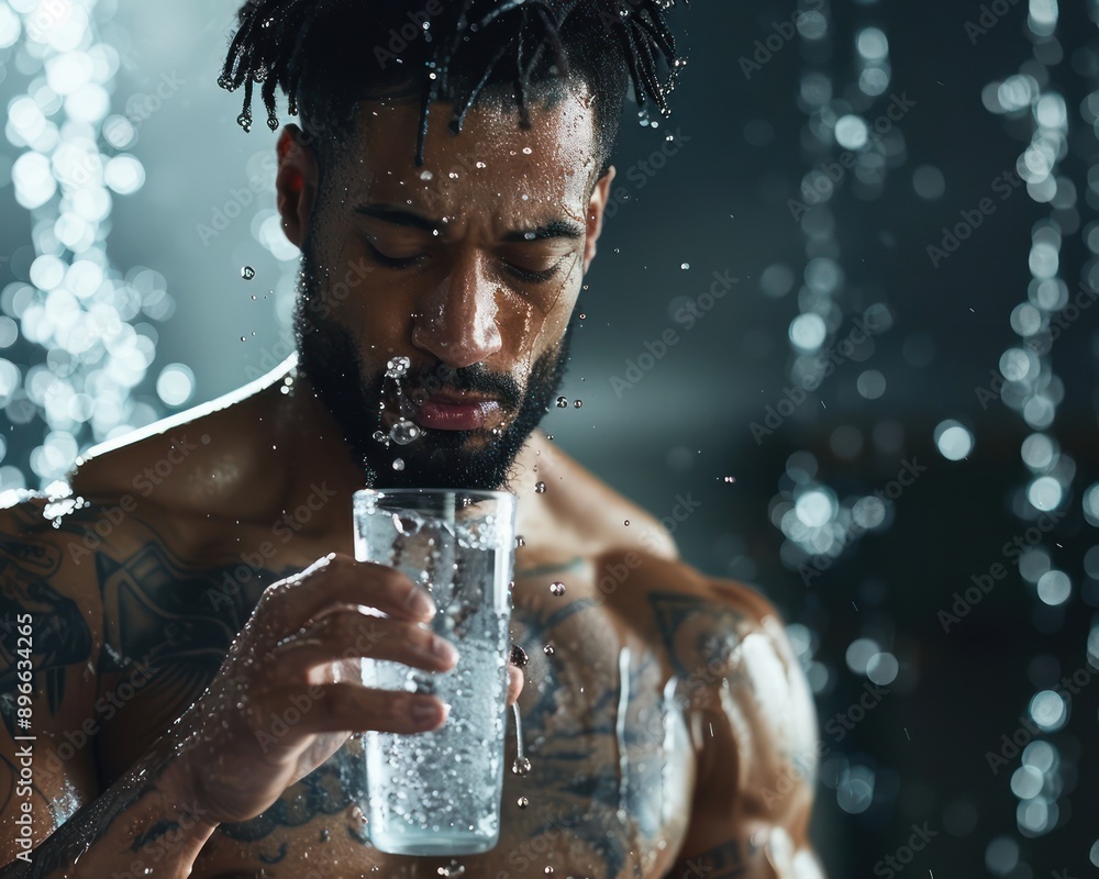 Hydration is Key Athlete Recovers After Intense Workout with a ...