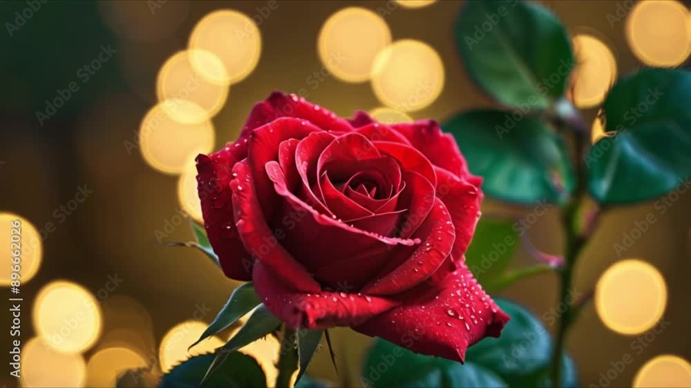 A delicate, blushing rose blooms, revealing a hidden depth. The ...