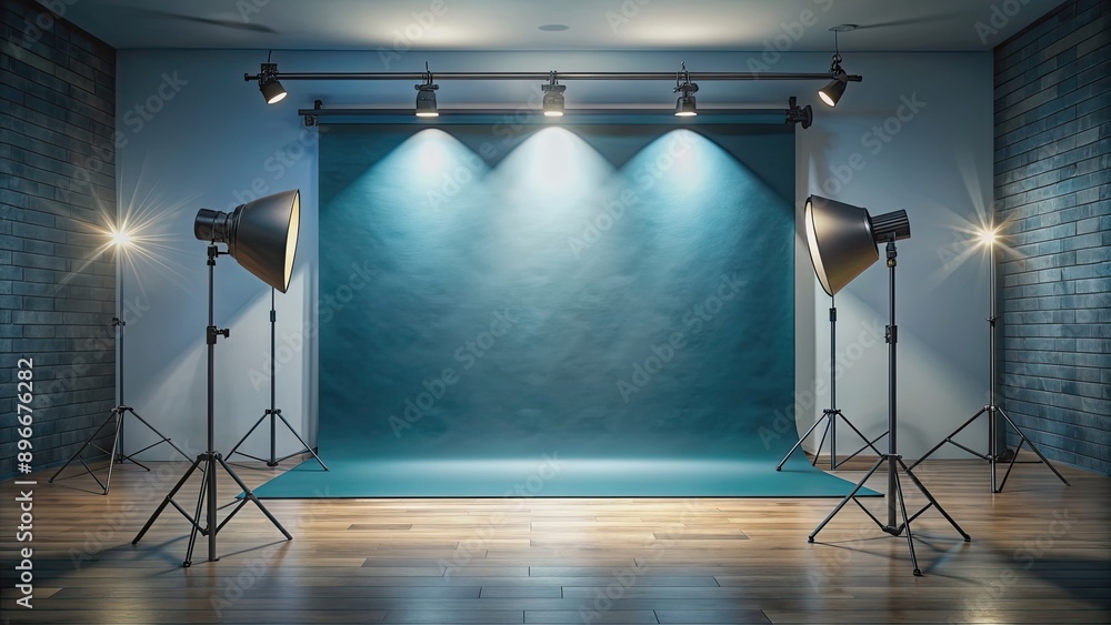 Professional studio background with high quality lighting and seamless ...