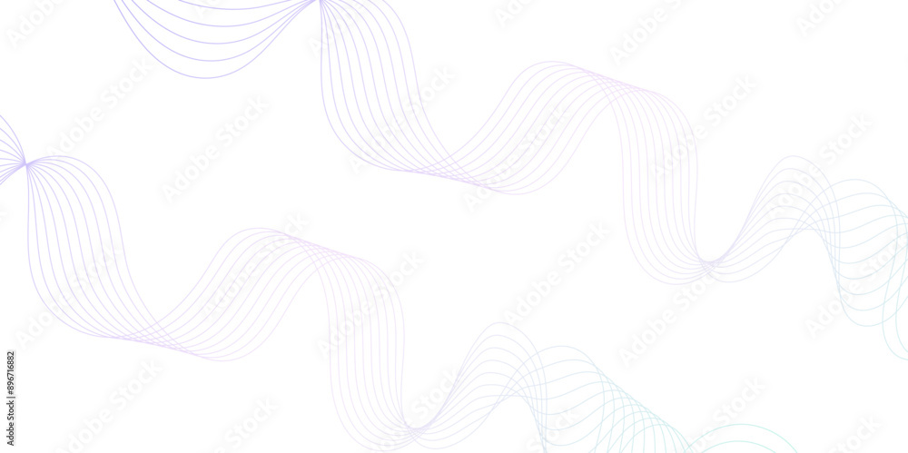 Abstract wave blend lines on transparent background. Design for banner ...