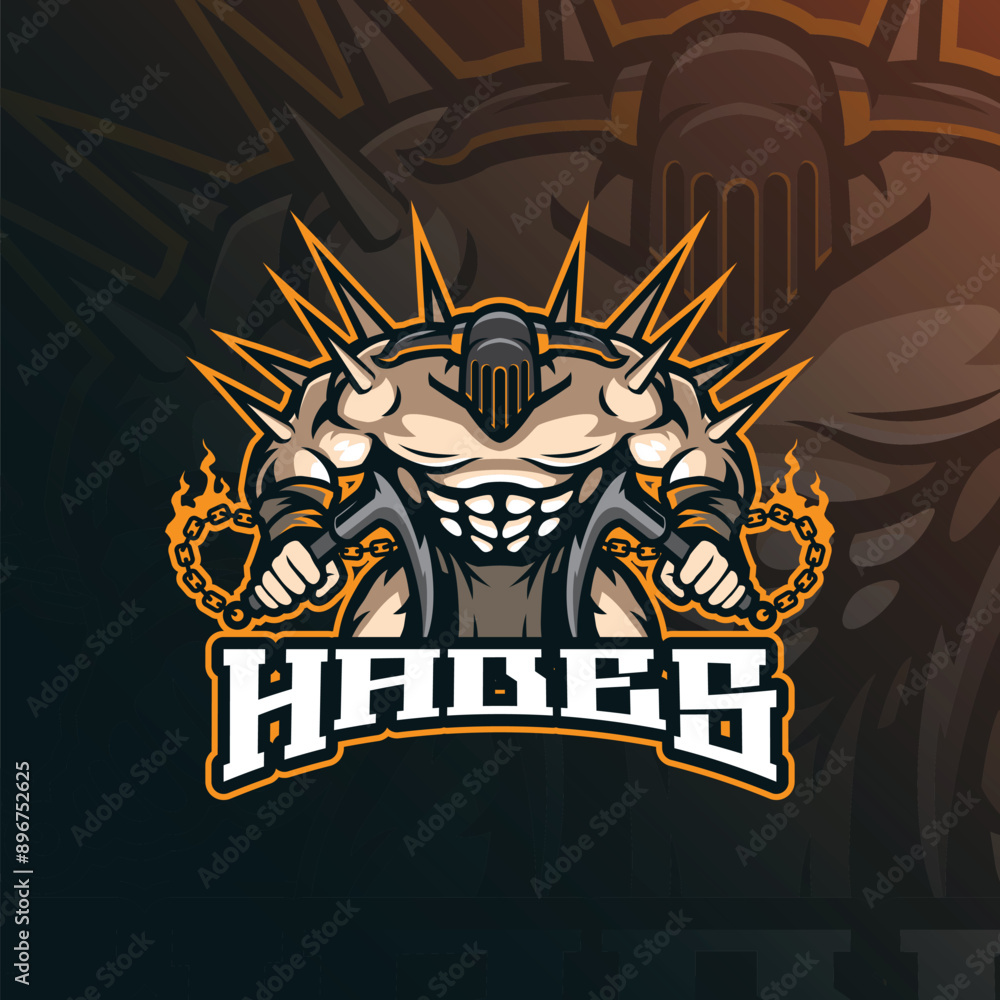 Hades mascot logo design vector with modern illustration concept style ...