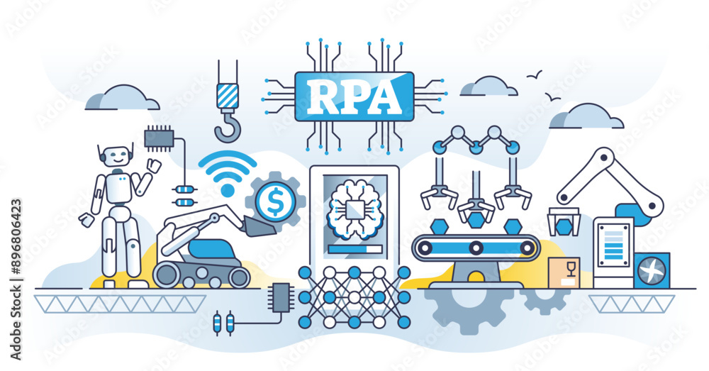 RPA or robotic process automation for effective manufacturing outline ...