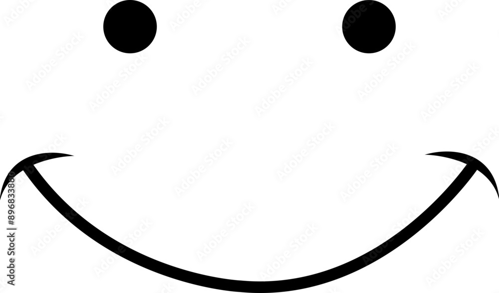 Smirk smile Icon in trendy flat style isolated on transparent ...