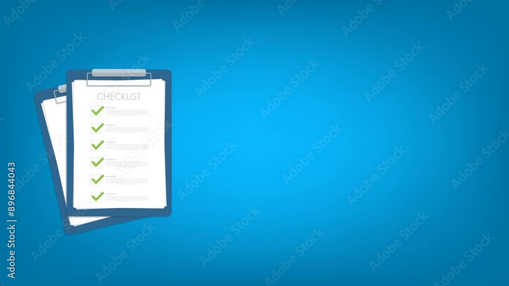 Vídeo do Stock: Check list document, paper check list and to do list ...
