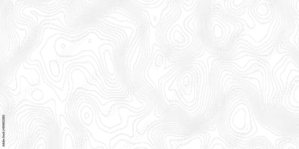 Abstract geological Topographic map patterns, black and white ...