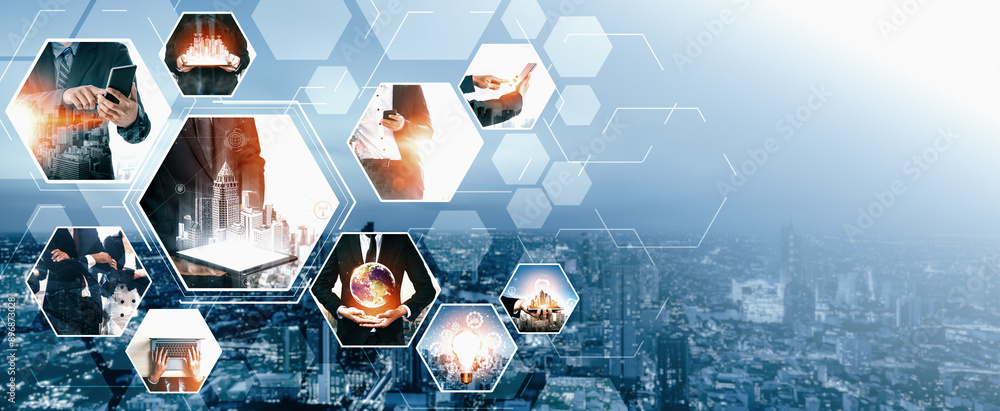 Communication technology , smart connection IOT and people network ...