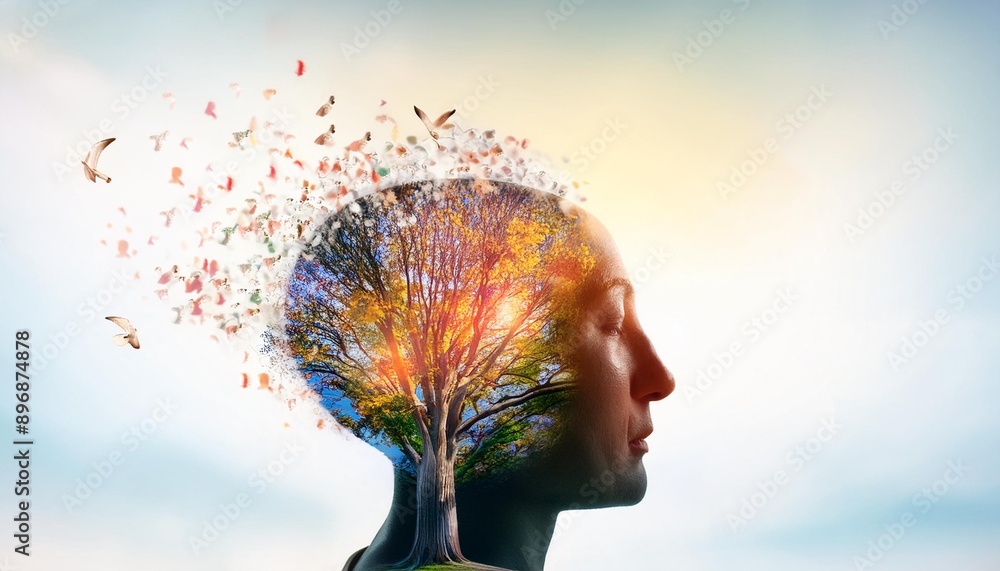 Generative AI illustration of annual collective mind concept art ...