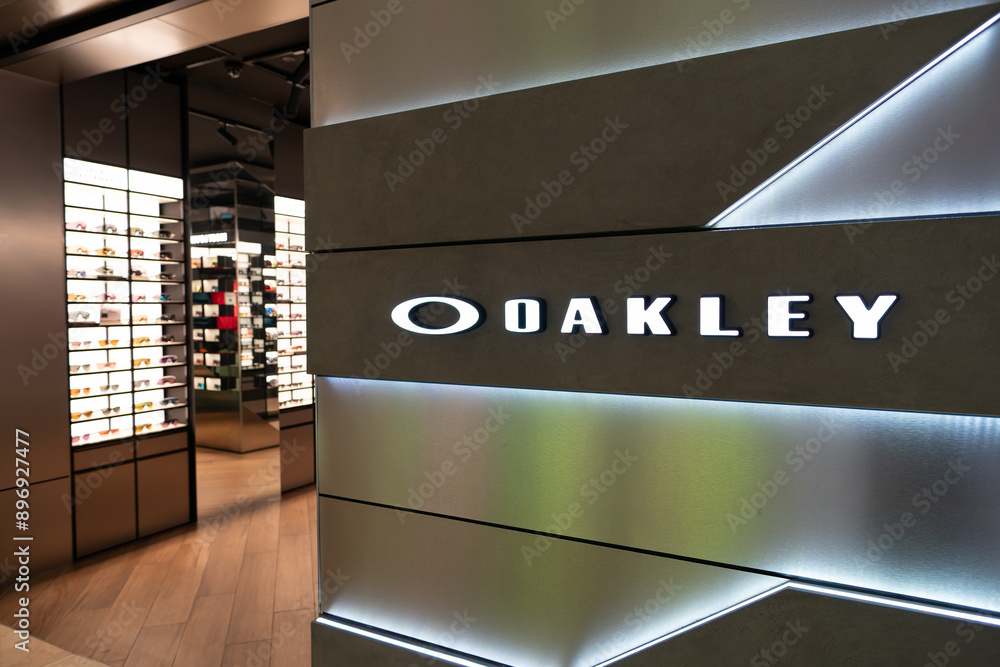KUALA LUMPUR, MALAYSIA - DECEMBER 01, 2023: Oakley shop at Suria KLCC ...