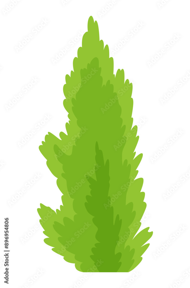 Bush icon. Cartoon forest or park shrubbery. Summer nature cartoon ...