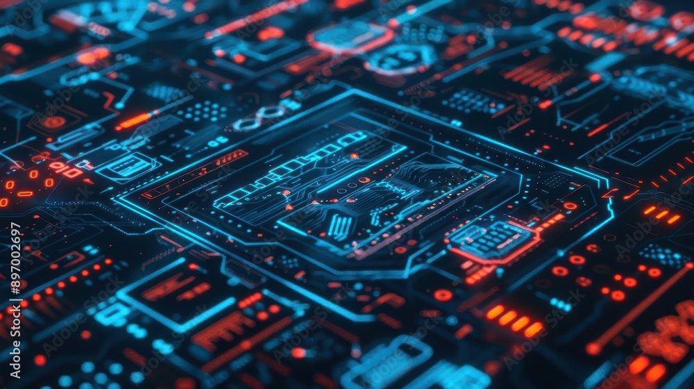 Software Defect Style Tech Concept A cuttingedge software lab ...