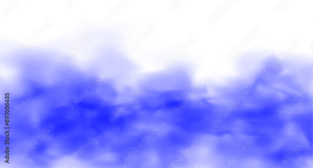 Grey smoke puff, white background and studio with no people with fog in ...