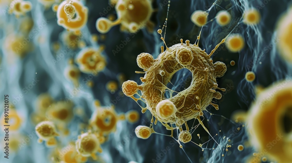 Bacterial colonies on bathroom door frames, [germs, bathroom], [showing ...