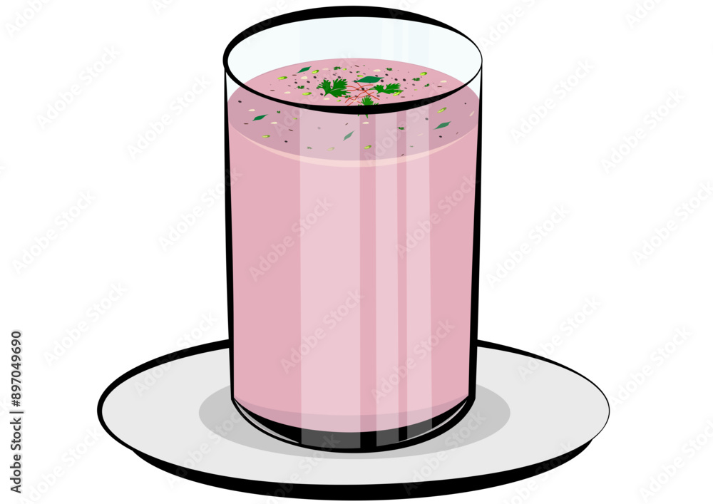 Sol Kadhi, kokum sol kadhi, sol kadhi garnished with curry leaves ...