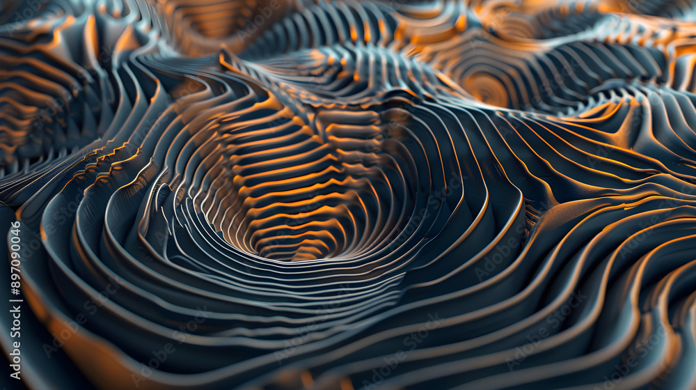 Foto de Interconnected Loops: A Visual Symphony of Perpetual Motion and ...
