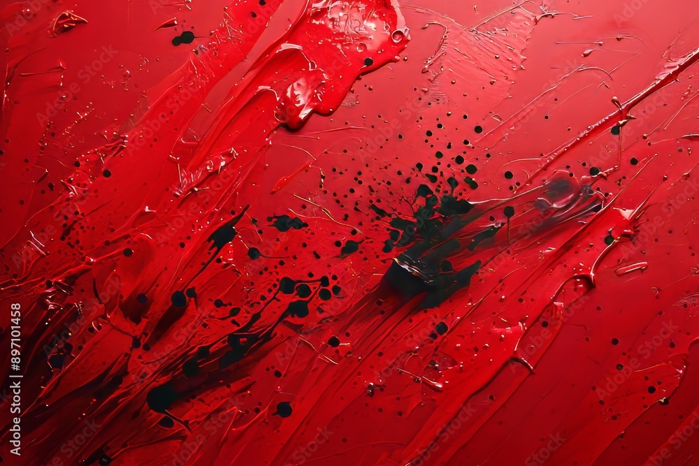 Red dried paint splattered dirty style. Royalty high-quality free stock ...