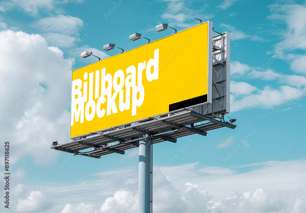 Horizontal Billboard Mockup Template Stock Template | Adobe Stock