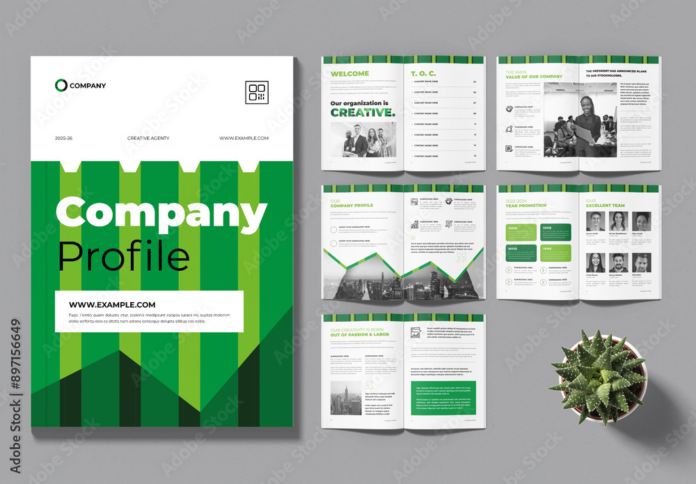 Company Profile Template Stock Template | Adobe Stock