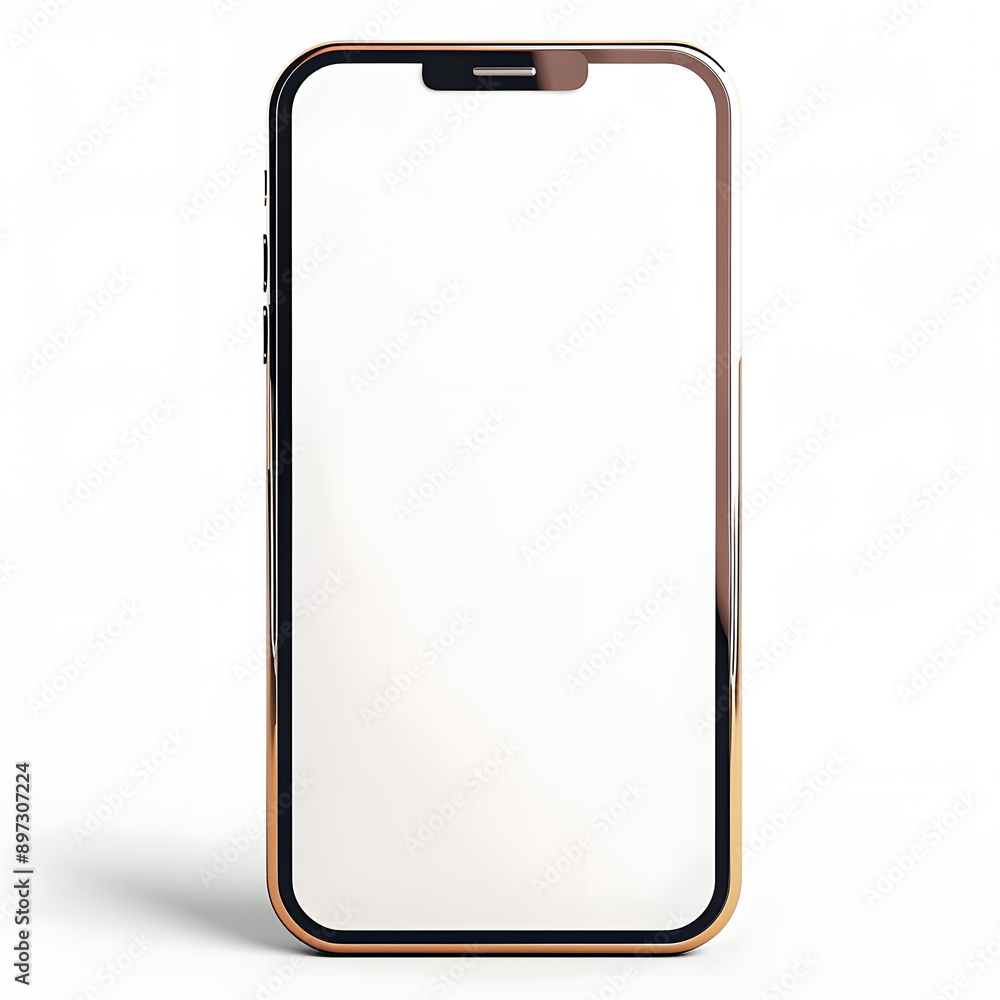 instagram reels mockup empty screen ui blank template isolated on white ...