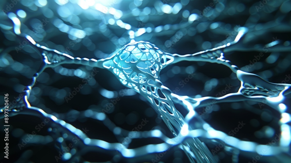 Neuron connections - intricate network. Explore the complexity of the ...