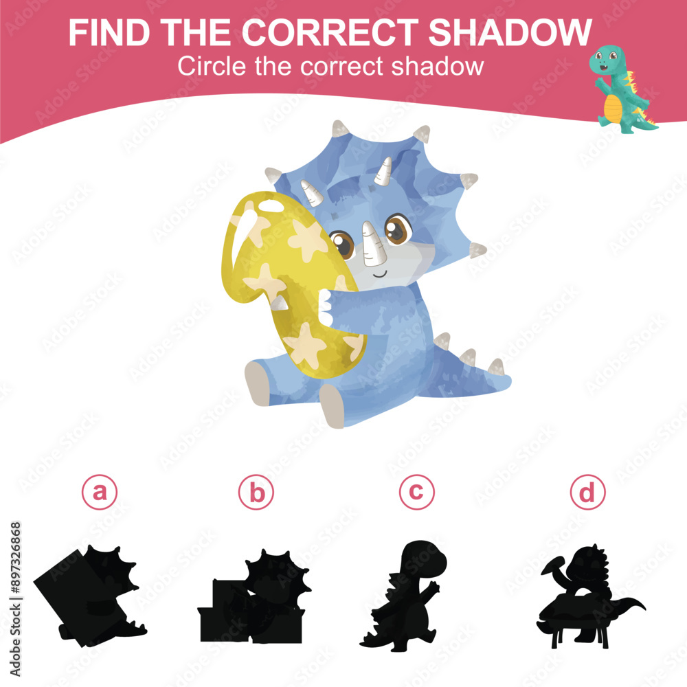 Find the correct shadow. Circle the correct shadow. Worksheet for kid ...