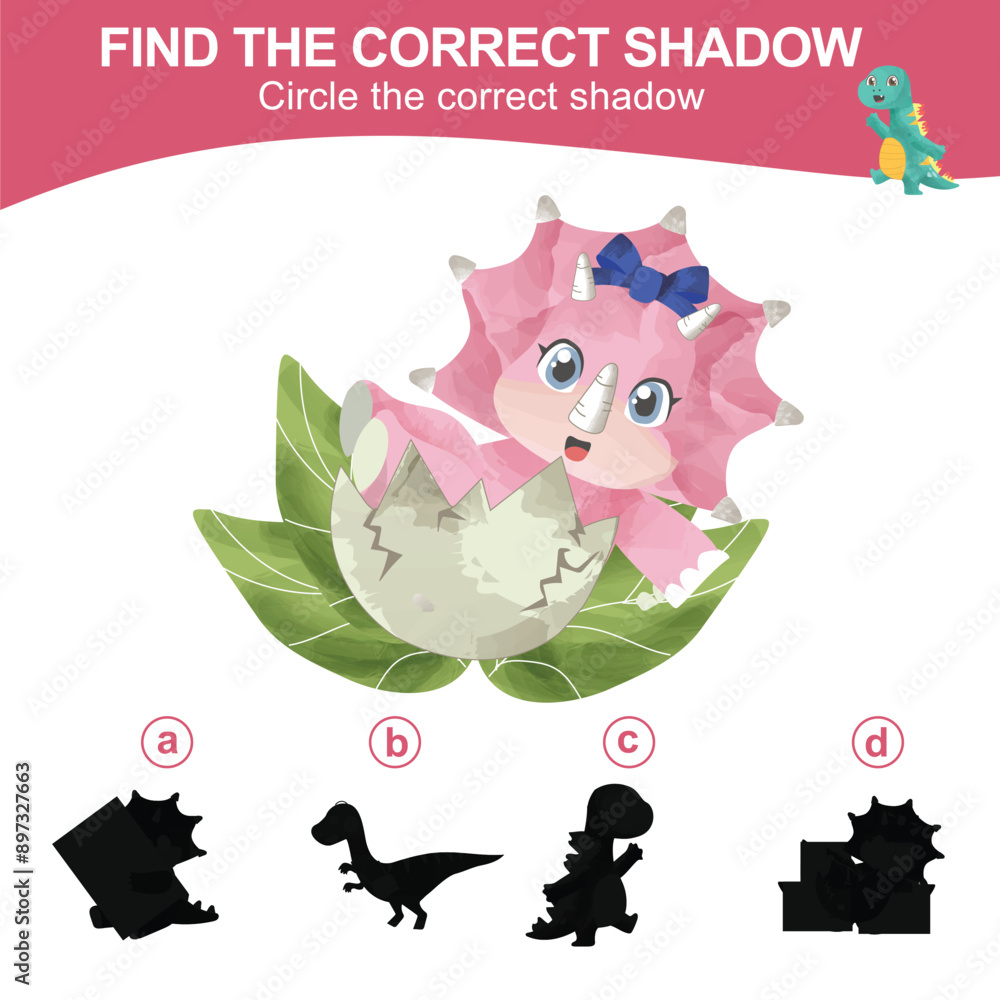 Find the correct shadow. Circle the correct shadow. Worksheet for kid ...