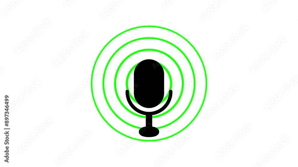 A radar icon with a circular design. It features concentric circles and ...