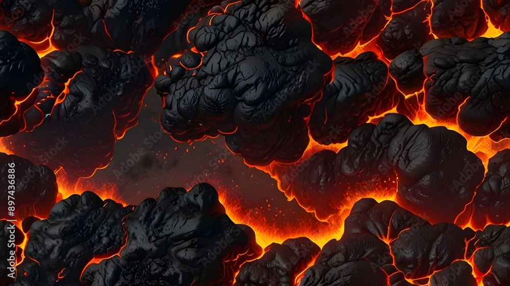 Lava texture fire background rock volcano magma molten hell hot flow ...