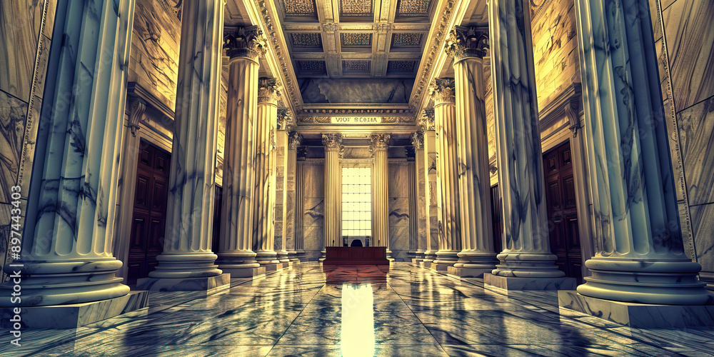 Supreme Court's Marble Halls: Marble walls, columns, and a judicial ...