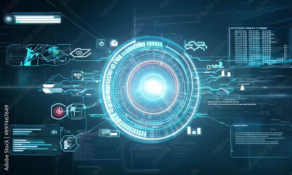 Future Technology and Connected Information: Science and Tech Concept ...