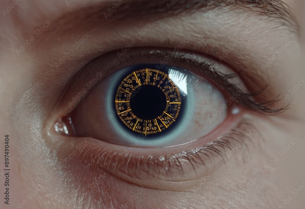 prosthetic eye with a built-in retinal display Stock Photo | Adobe Stock